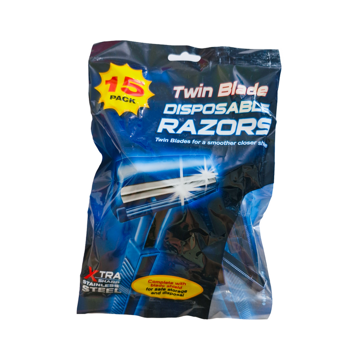 Twin Blade Disposable Razors – Wow Retail
