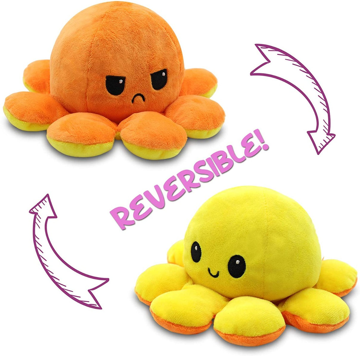 Flip'ems 2 in 1 Mood Octopus Reversible Squid 20cm – Wow Retail